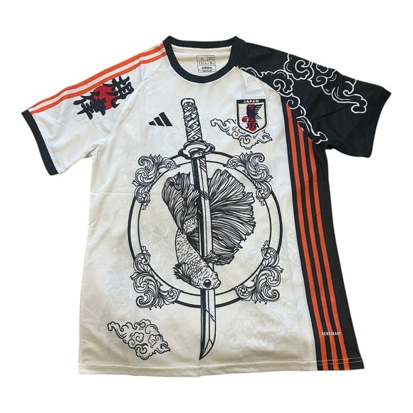 adidas | Shirts | Japan Special Kit Design With Samurai Dragon Paying ...
